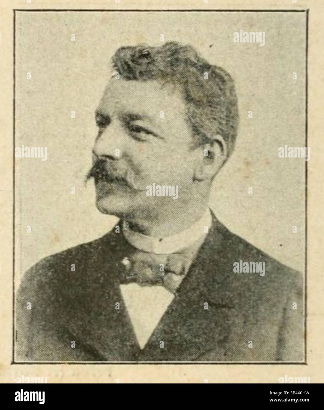 A photographic print of Albert-Charles Wallet, created around 1897 ...