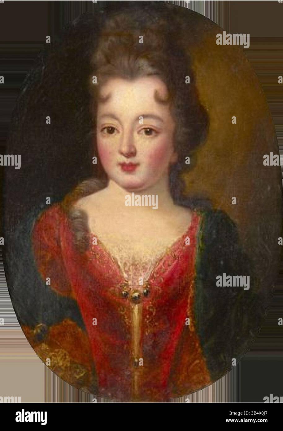 This presumed portrait of Françoise-Marie de Bourbon, daughter of Louis ...