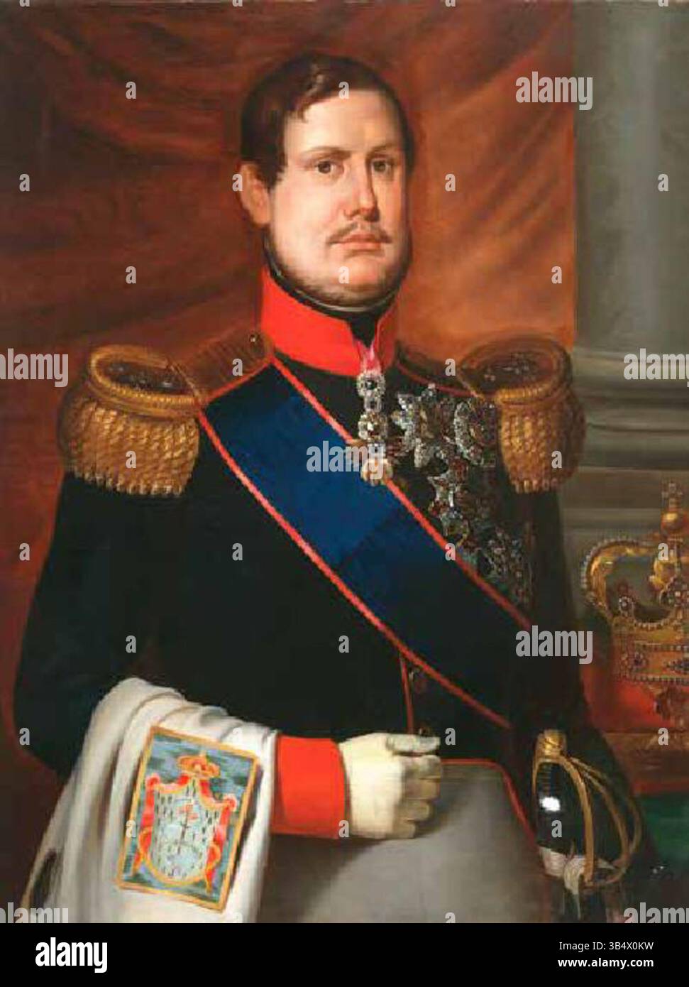 This portrait of King Ferdinand II of Bourbon, attributed to Carlo De ...