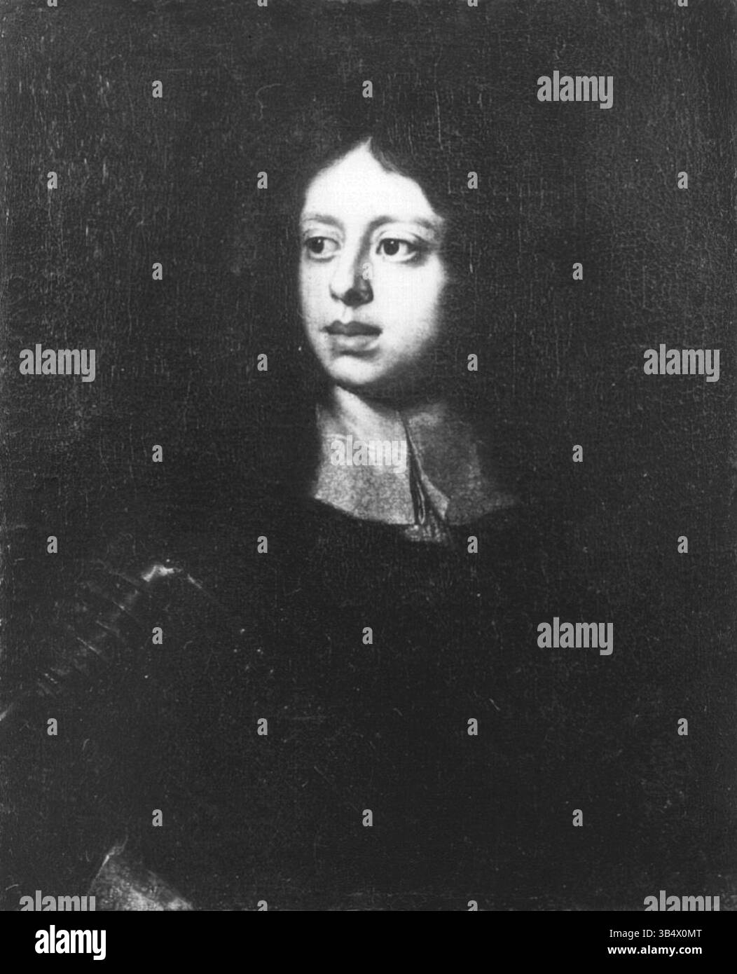This portrait, presumed to be of Cosimo III de' Medici, depicts a ...