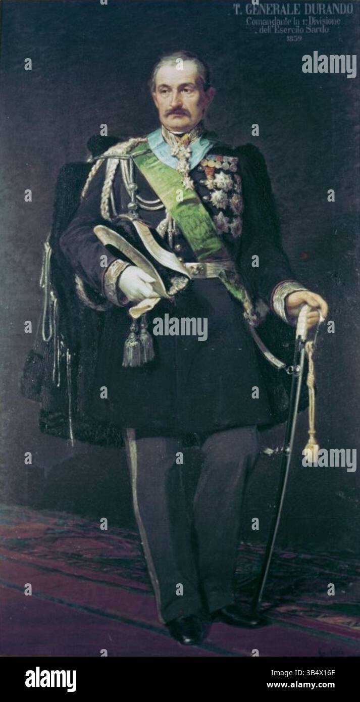 This 1859 portrait by Carlo Giulini depicts General Giovanni Durando ...