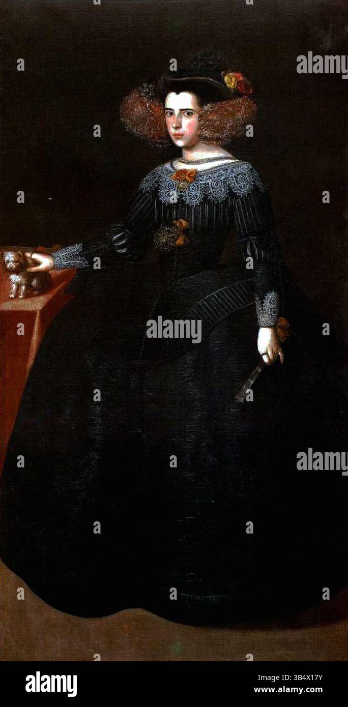 A portrait of Luisa Maria Francisca de Guzmán, Queen Consort of ...