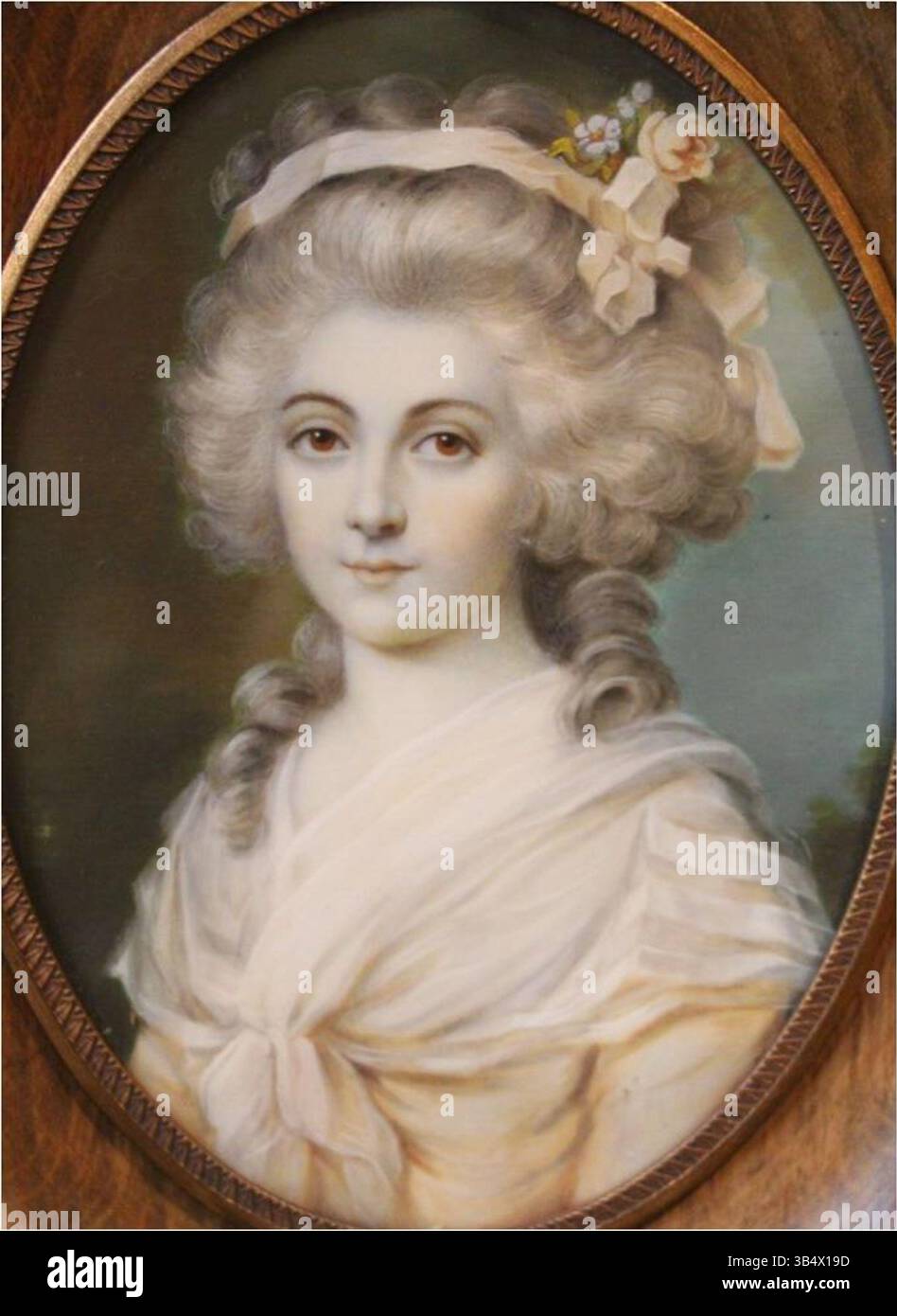This presumed portrait of Madame Elisabeth (1764-1794), sister of King ...
