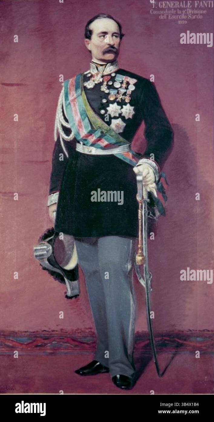 Carlo Giulini's 1859 portrait of General Manfredo Fanti depicts the ...