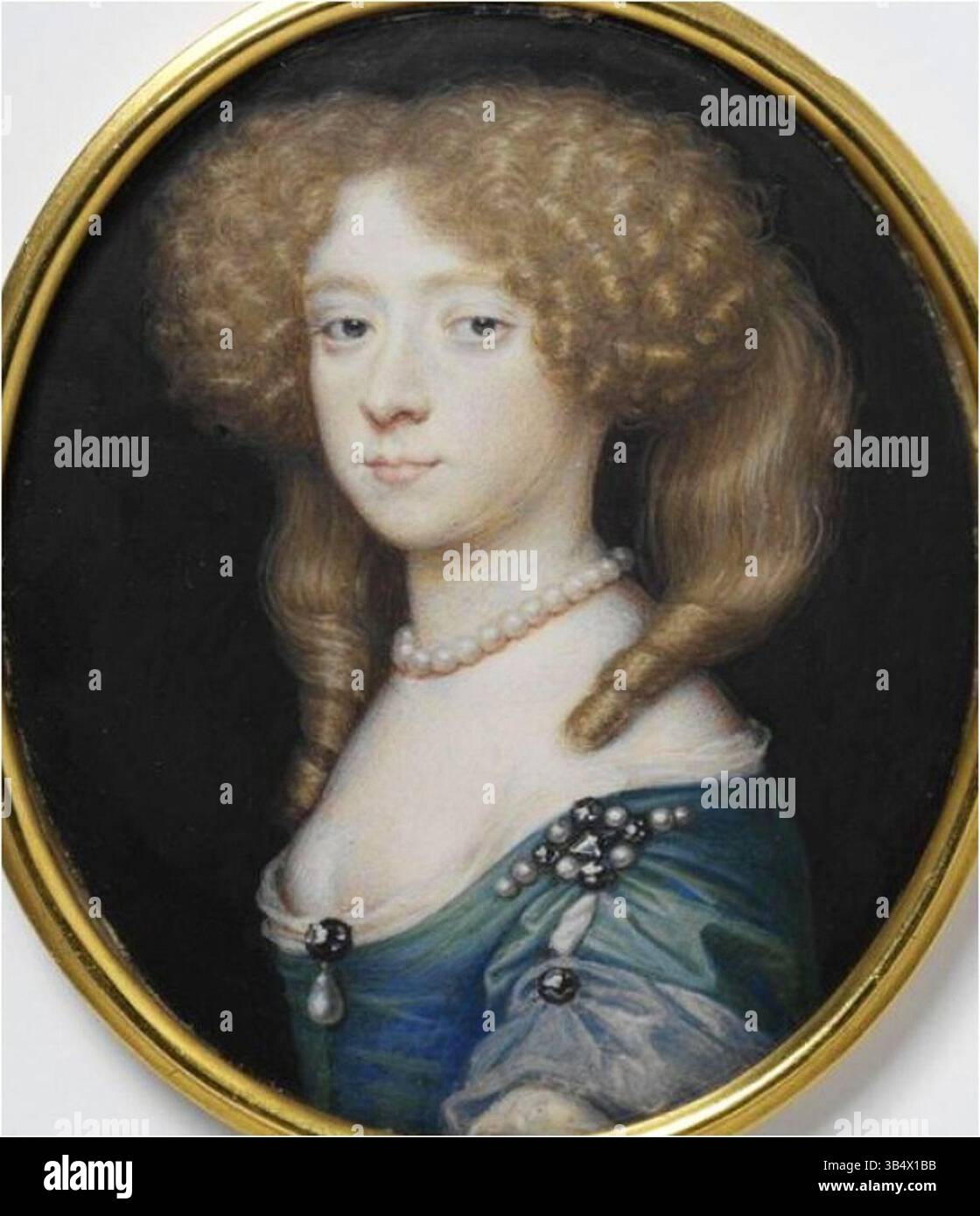 This watercolor on vellum by Richard Gibson (1615–1690) depicts an ...