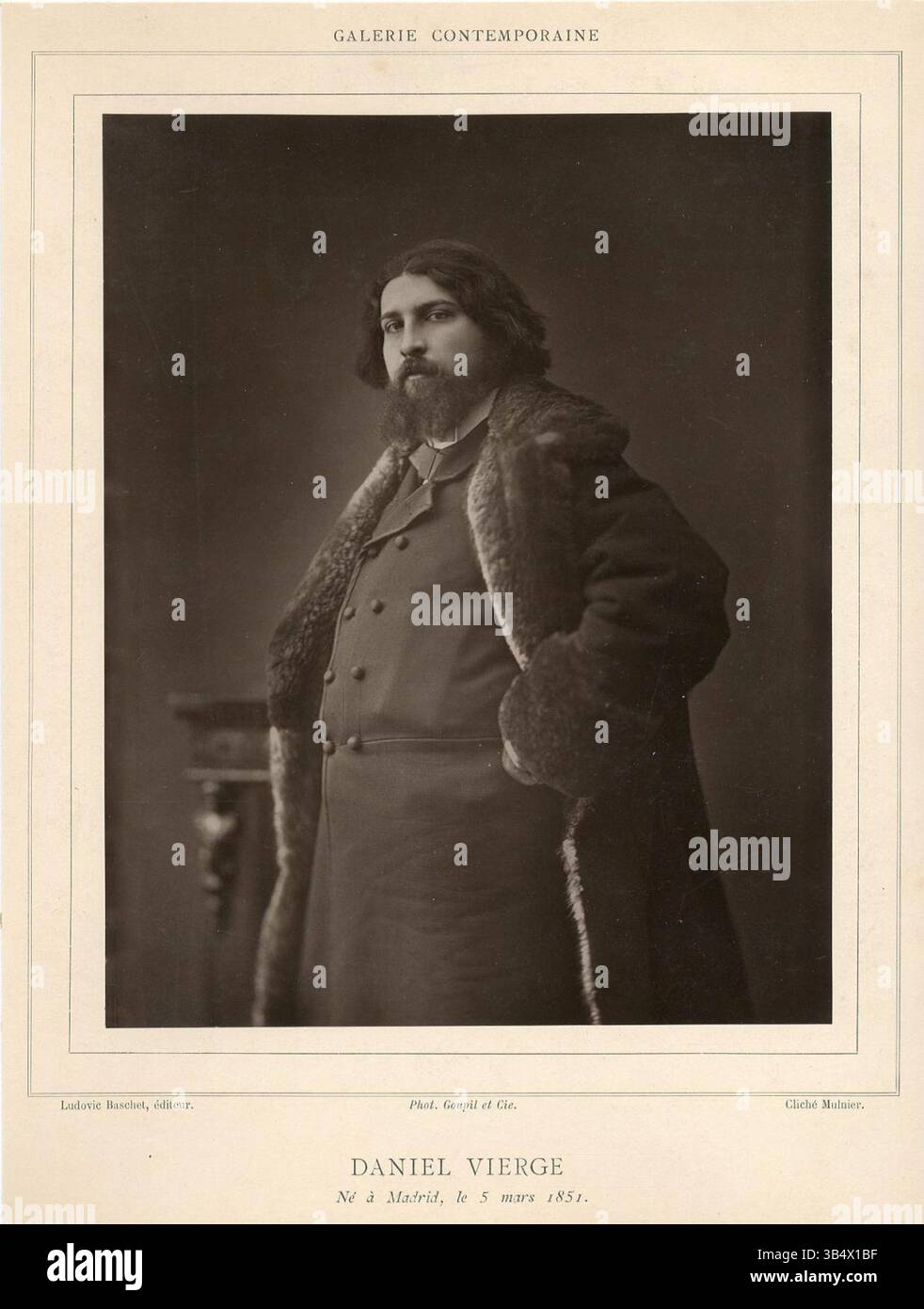 Daniel Vierge, a renowned 19th-century French artist, is depicted in ...