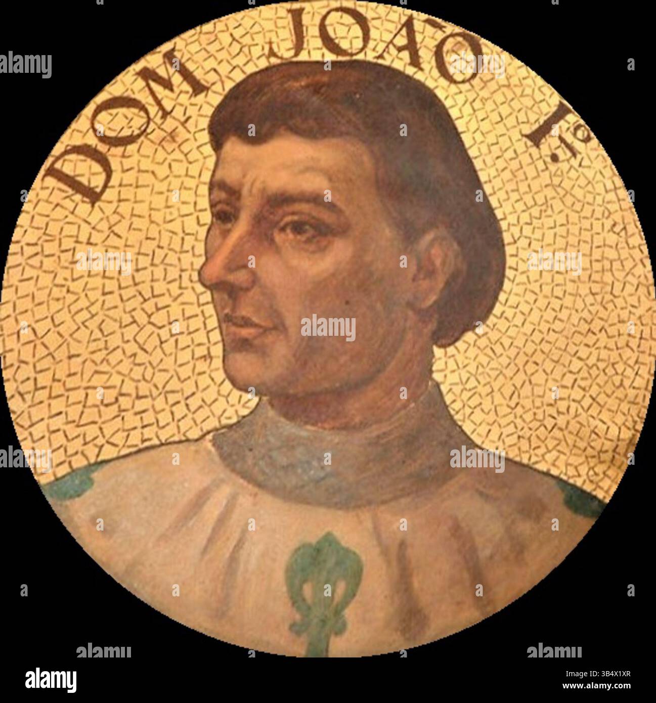 A portrait of King João I of Portugal, painted by Adolfo de Sousa ...