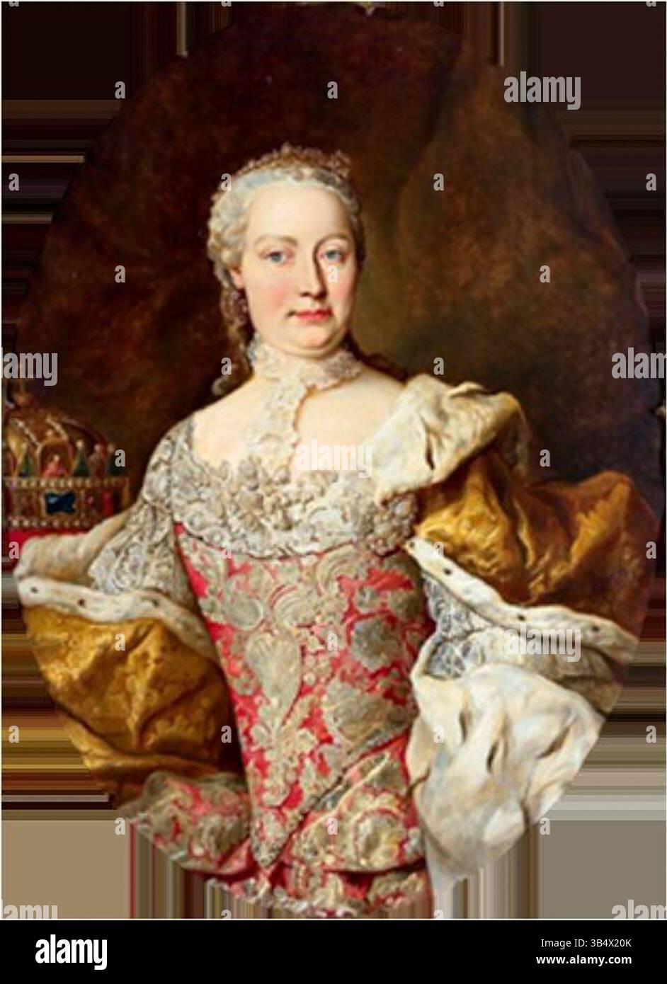 This 18th-century portrait of Maria Theresa of Austria, painted by ...