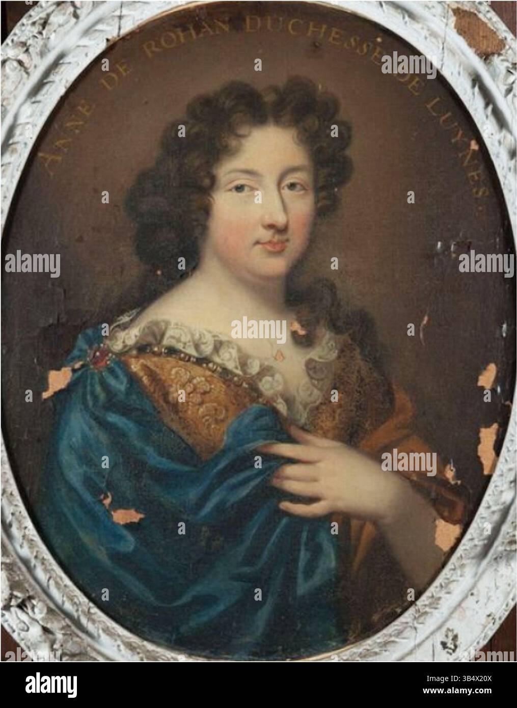 A portrait of Anne de Rohan-Montbazon, Duchess of Luynes, painted in ...