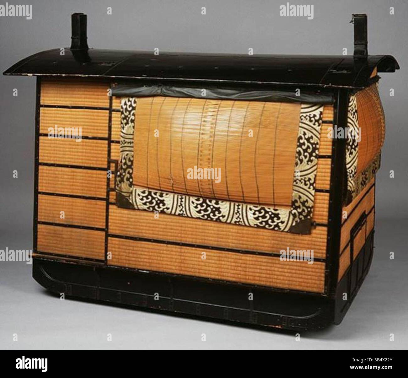 A norimono, a traditional Japanese sedan chair, used for transportation ...