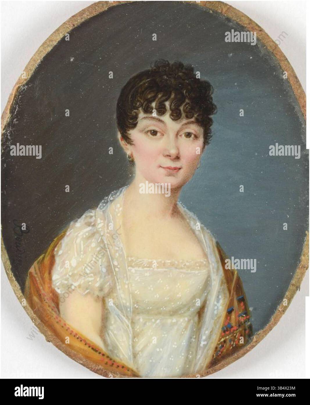 This portrait from between 1805 and 1810 shows Mme Francoise Bouchotte ...