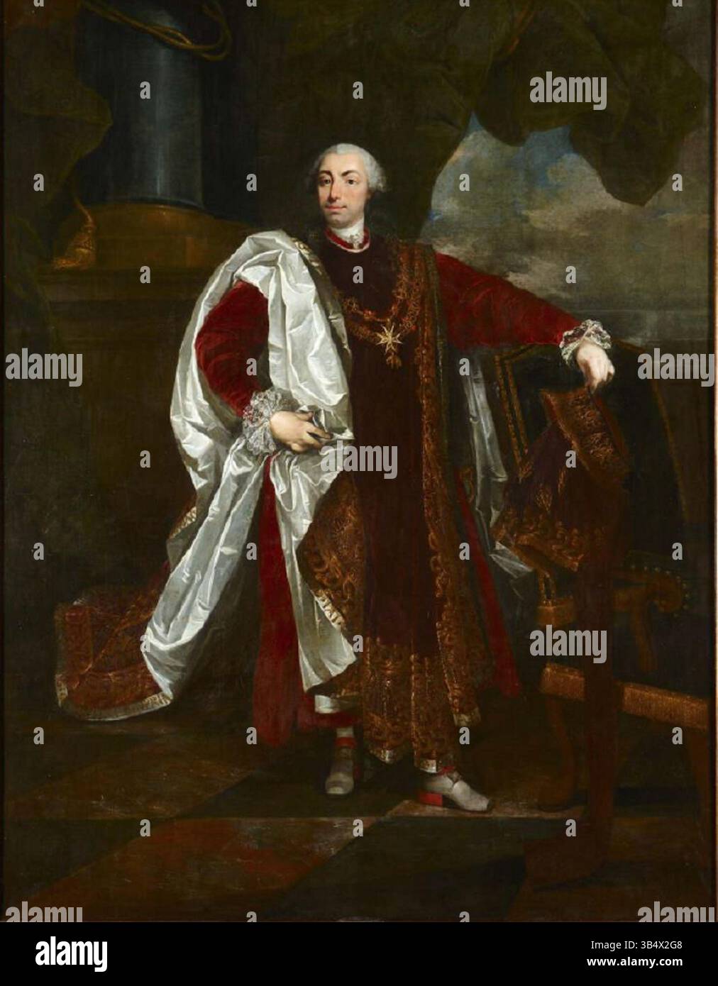 This 18th-century portrait by Michel-Barthélémy Ollivier depicts Duke ...