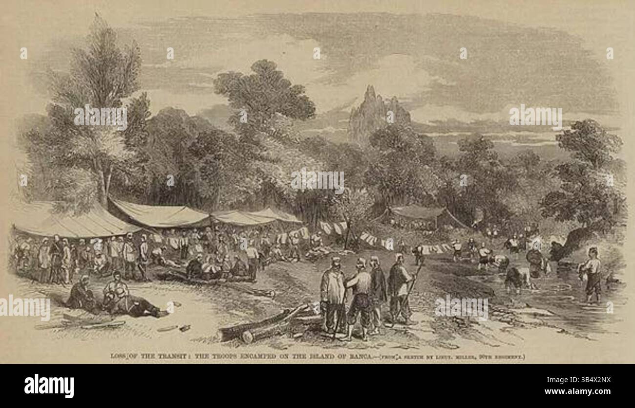 This illustration from *The Illustrated Times*, dated 17 October 1857 ...