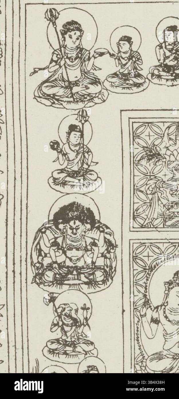 The Womb Realm Mandala, depicting Isana and his retinue, presents a ...