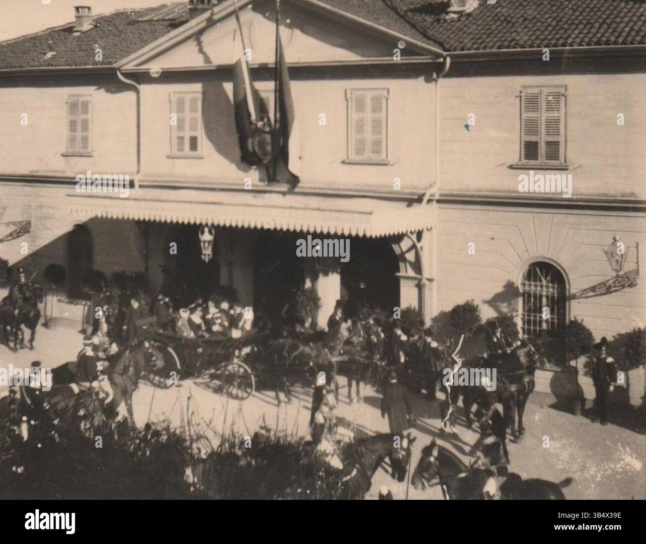 This photograph captures Tsar Nicholas II of Russia at Racconigi ...