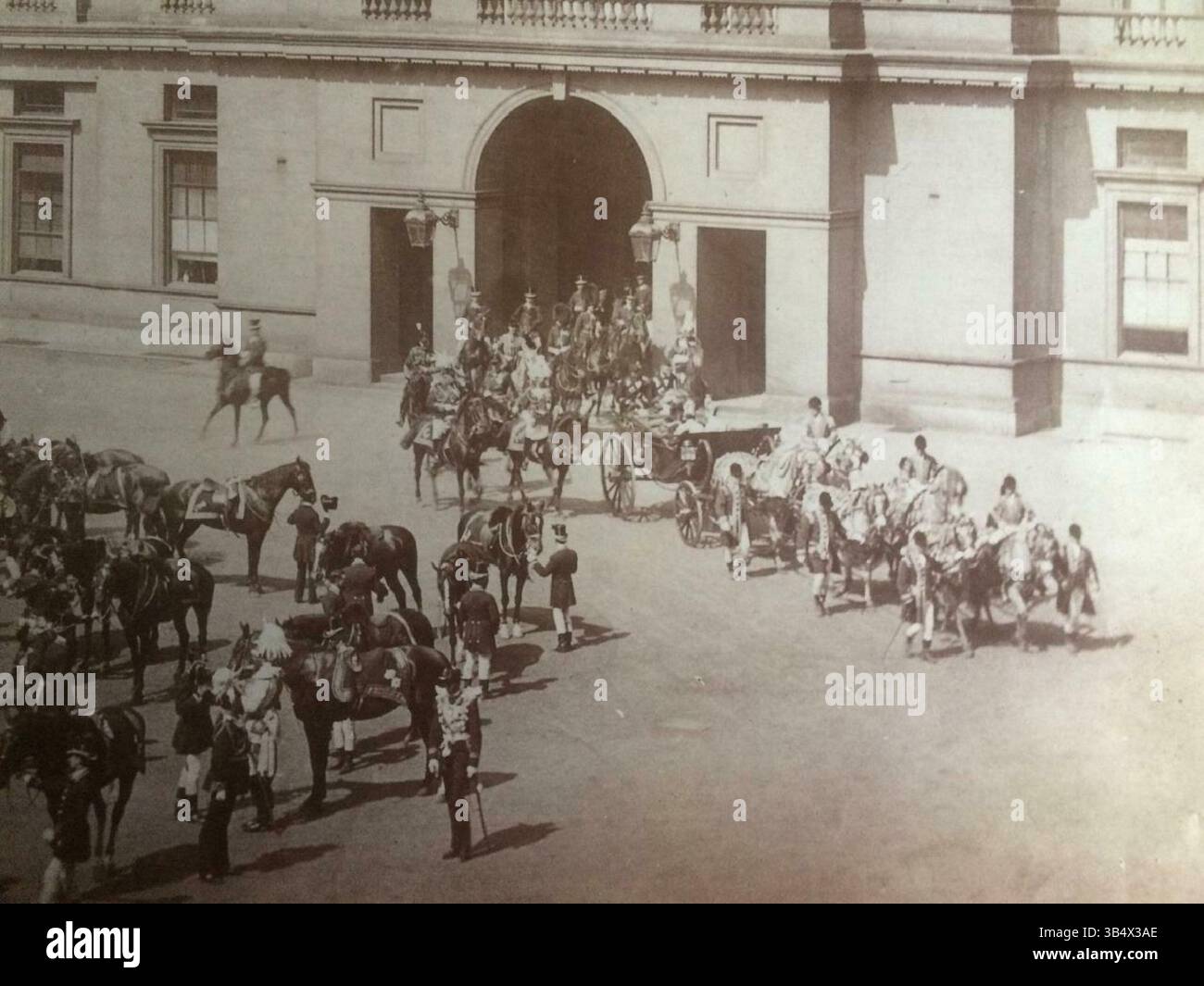 A rare photograph taken during Queen Victoria's Golden Jubilee in 1887 ...