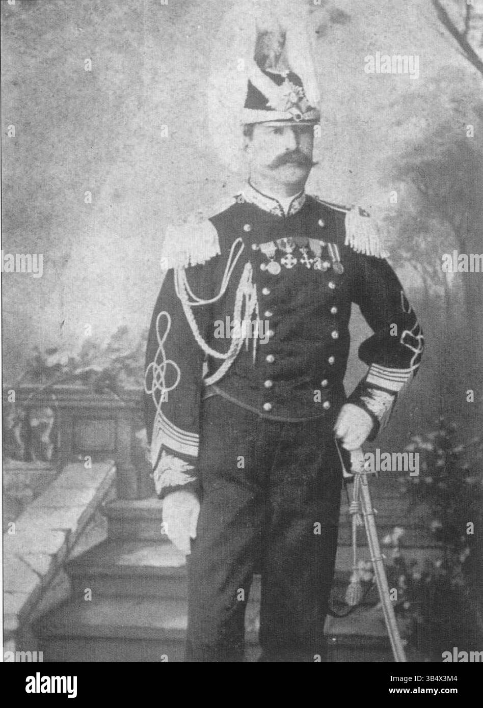 This circa 1880 portrait of Colonel Giuseppe A. Rossi in full military ...