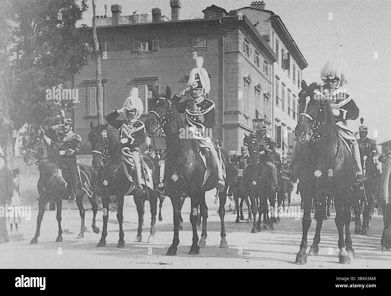 A circa 1890 photograph of a public military ceremony, showcasing a ...
