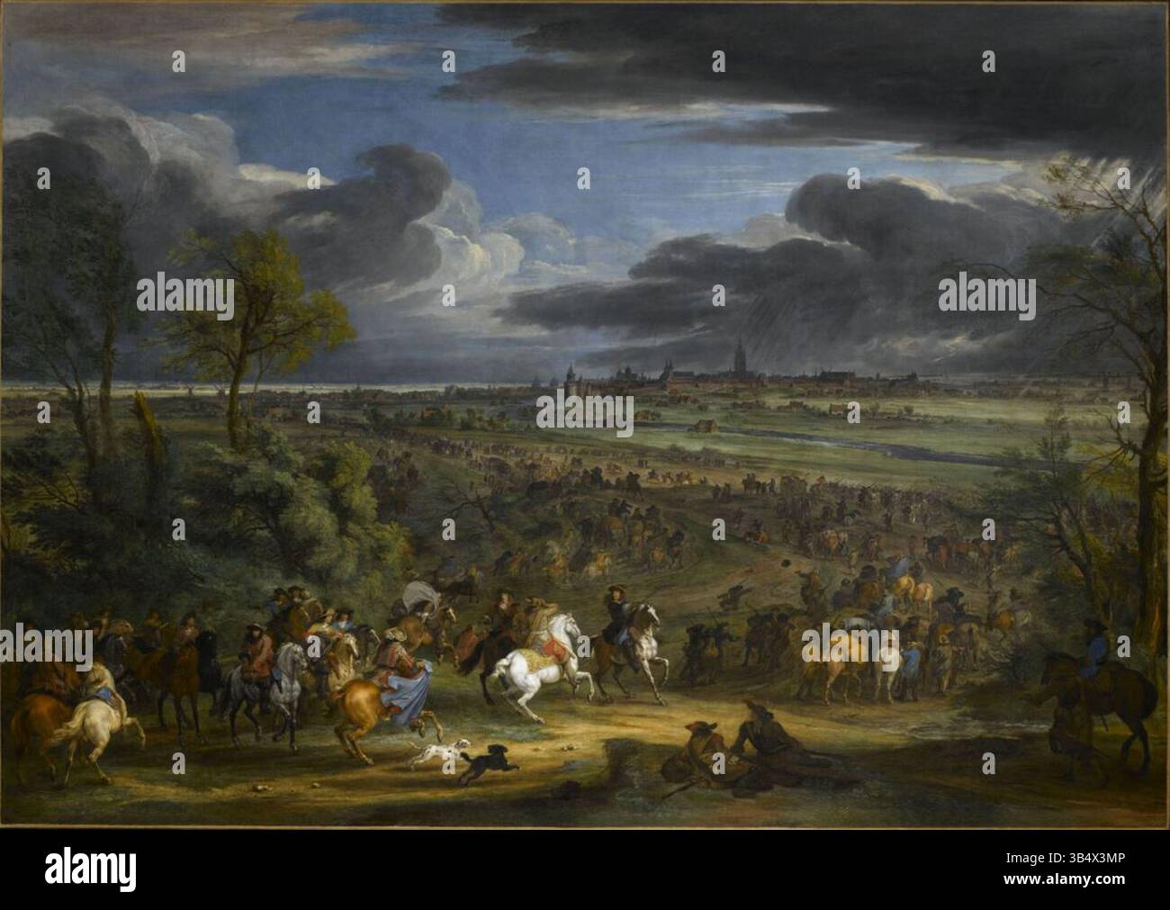 This 1667 painting by Adam Frans van der Meulen depicts the march of ...