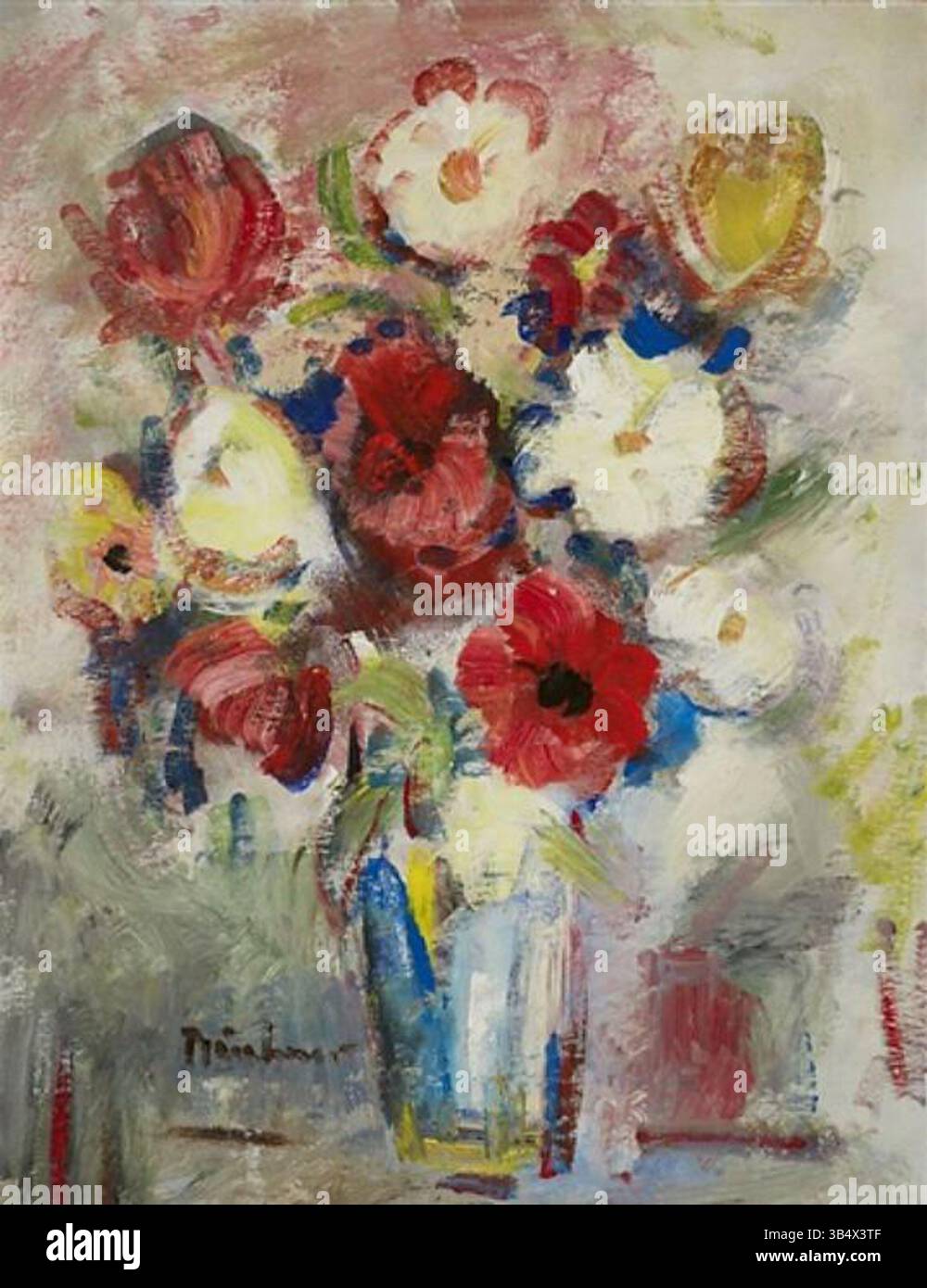 This still life painting by Carl Buchner, created after 1900, depicts ...