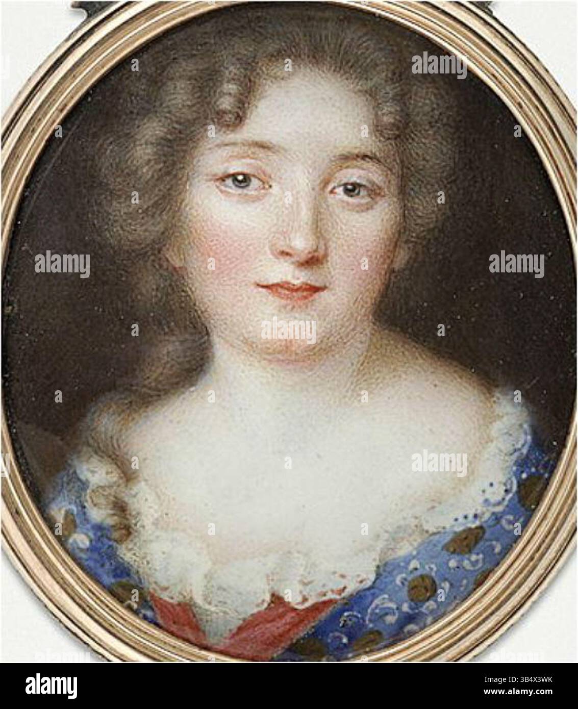 This 17th-century miniature on enamel by Jean Petitot is misidentified ...