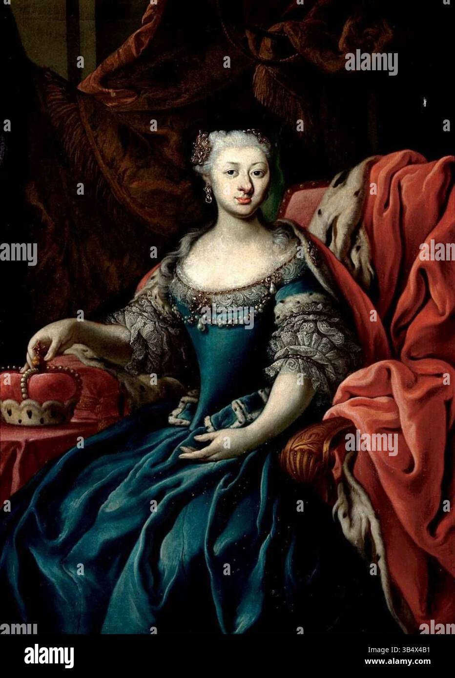 This 18th-century portrait, misidentified as Maria Theresa of Austria ...