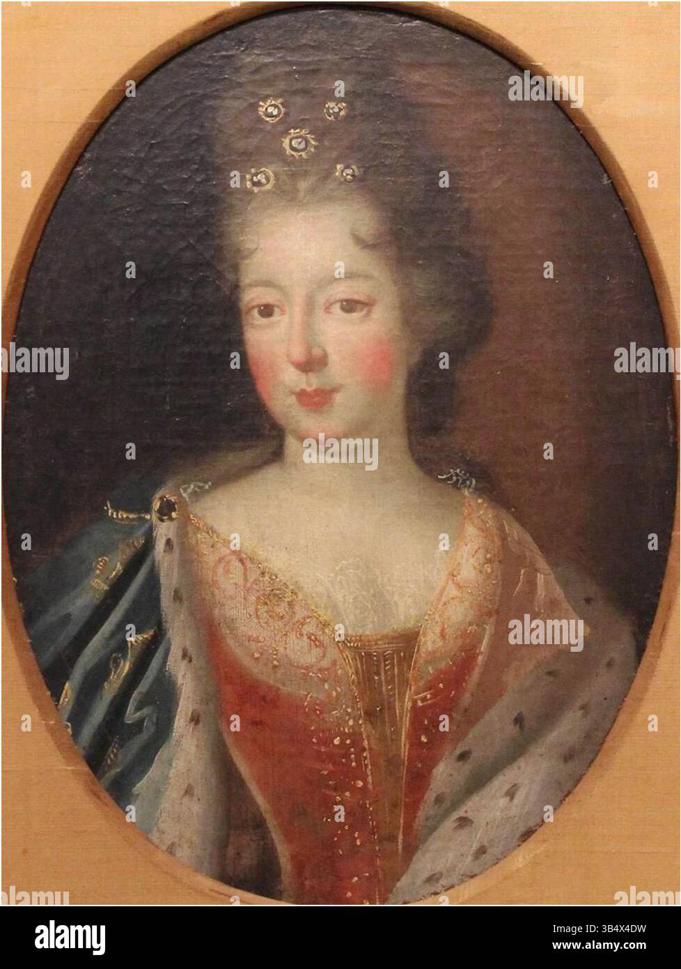 This 17th-century oil on canvas painting, laid on board, portrays a ...