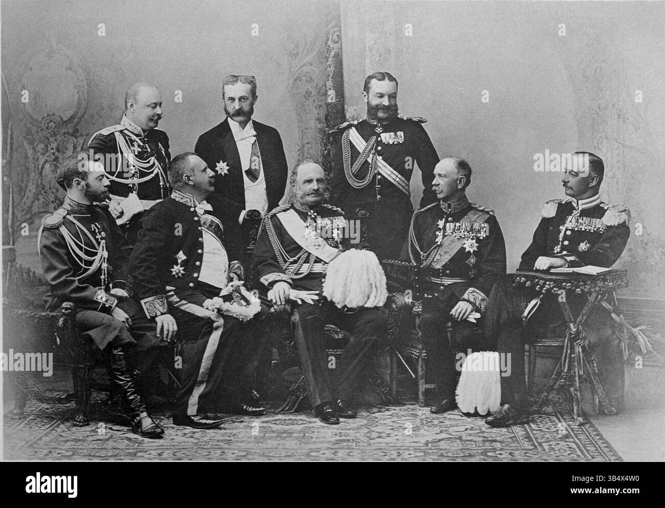 This photograph captures the representatives of the Kingdom of Saxony ...