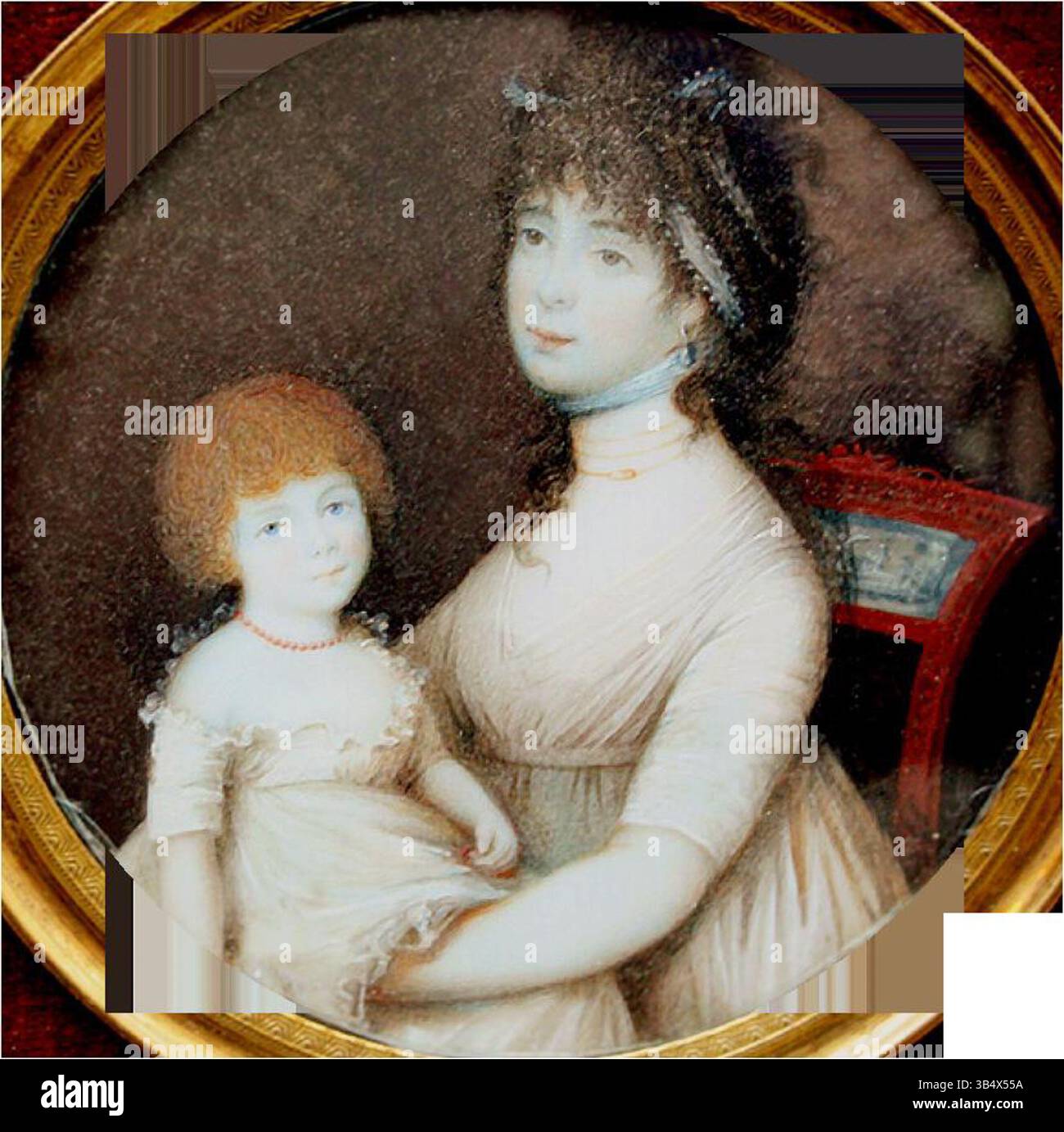 Gouache on ivory by Josef Heigel depicting Friederike Caroline von ...