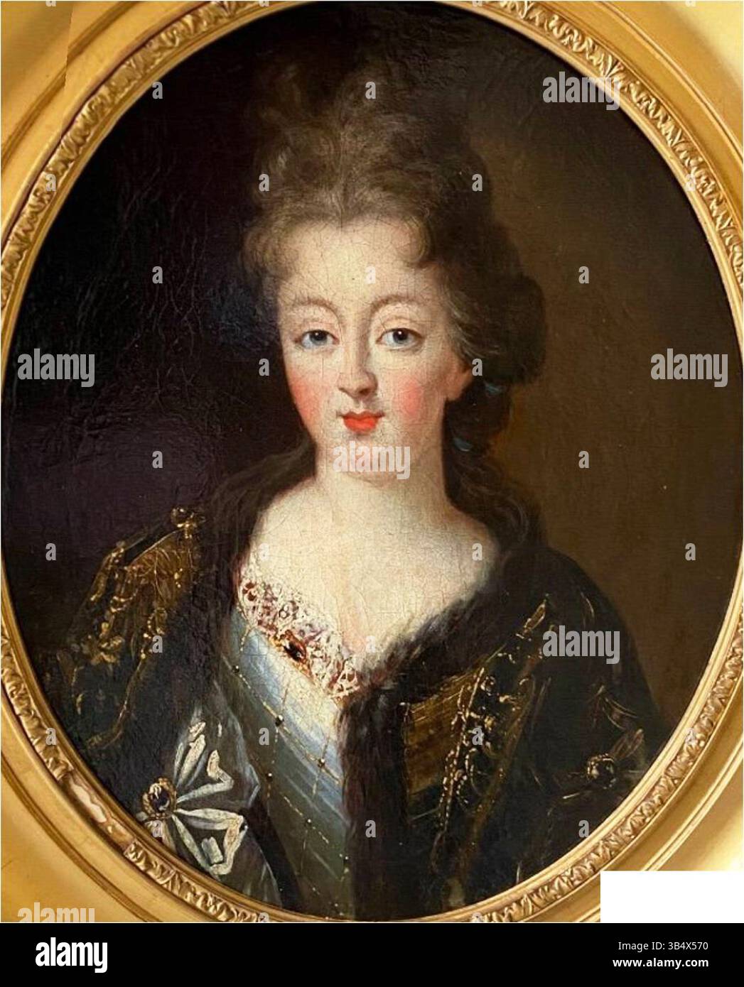 This circa 1695 portrait, attributed to an unknown painter, depicts a ...