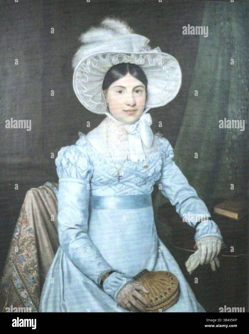 This portrait by Jan Jozef De Looze, painted in 1822, depicts Marie ...