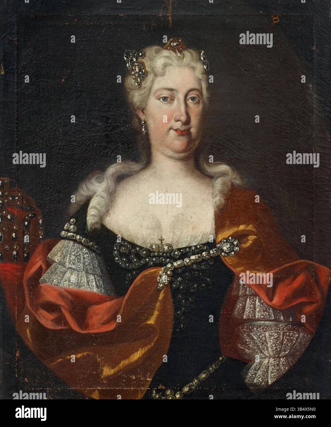 This portrait of Empress Elisabeth Christine of Brunswick-Wolfenbüttel ...