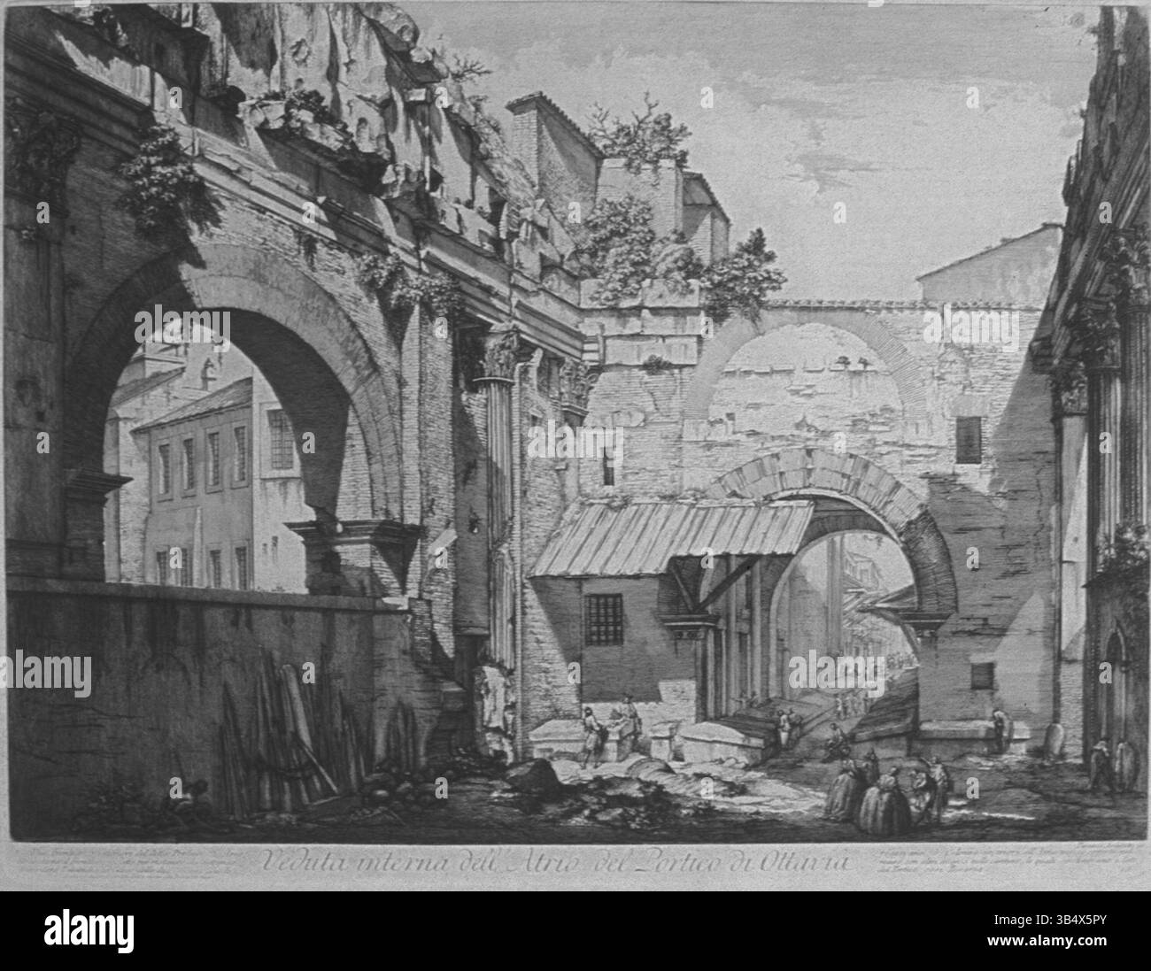 Giovanni Battista Piranesi’s print 'Veduta Interna dell'Atrio del ...