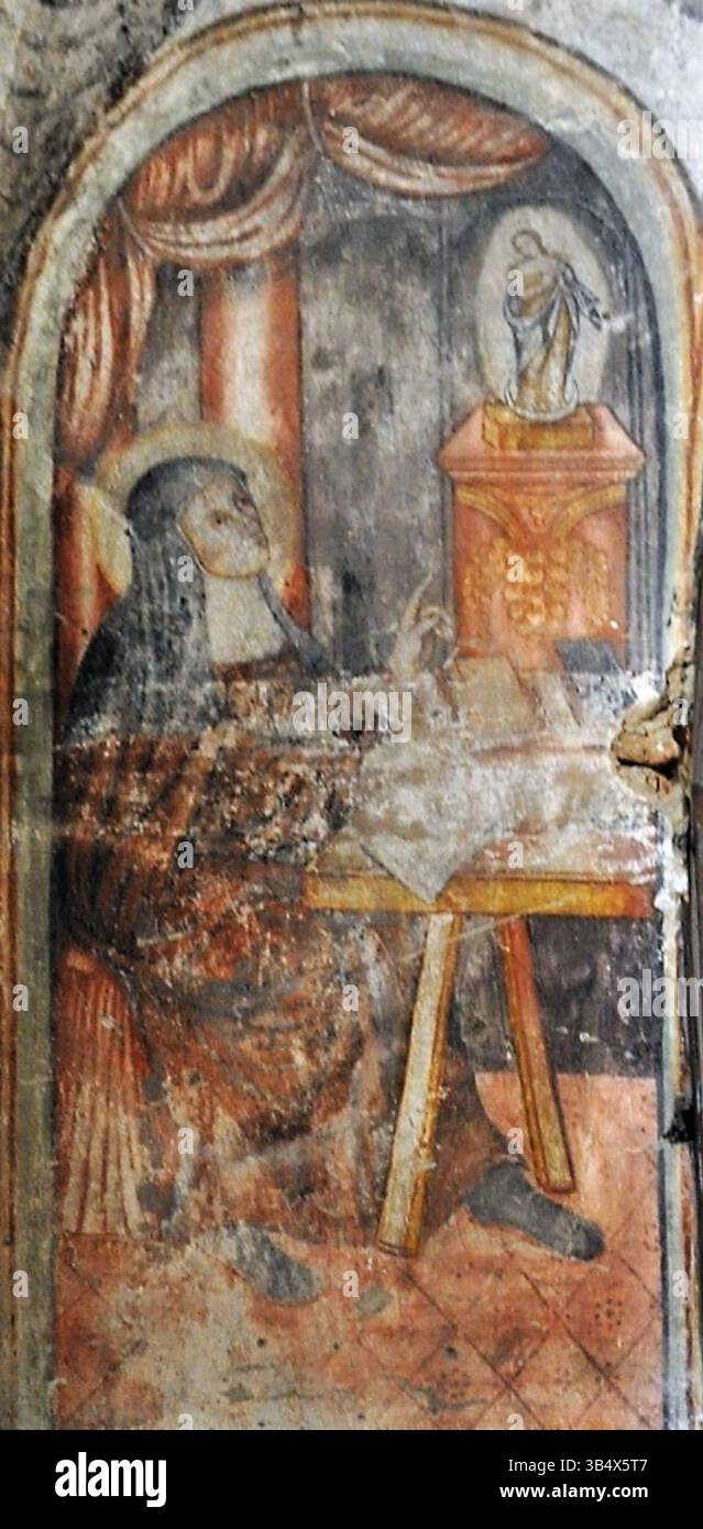 This 17th-century mural, located in the Basilica di Santa Maria dei ...