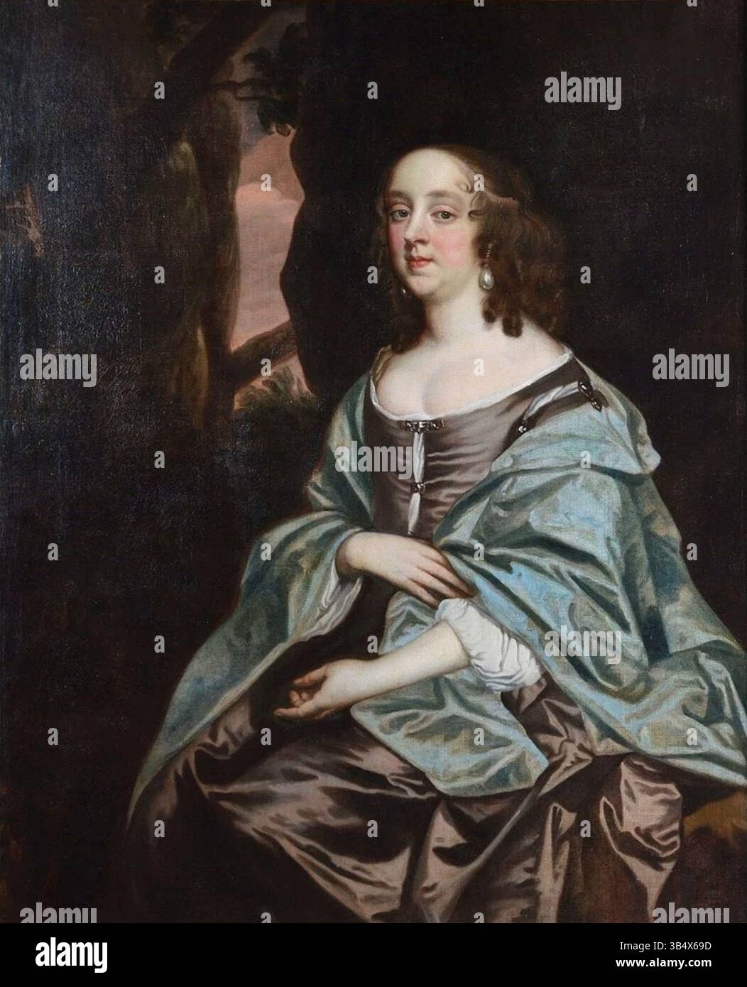 A portrait in the style of Peter Lely, depicting Judith Pelham (1623–1700), incorrectly ...