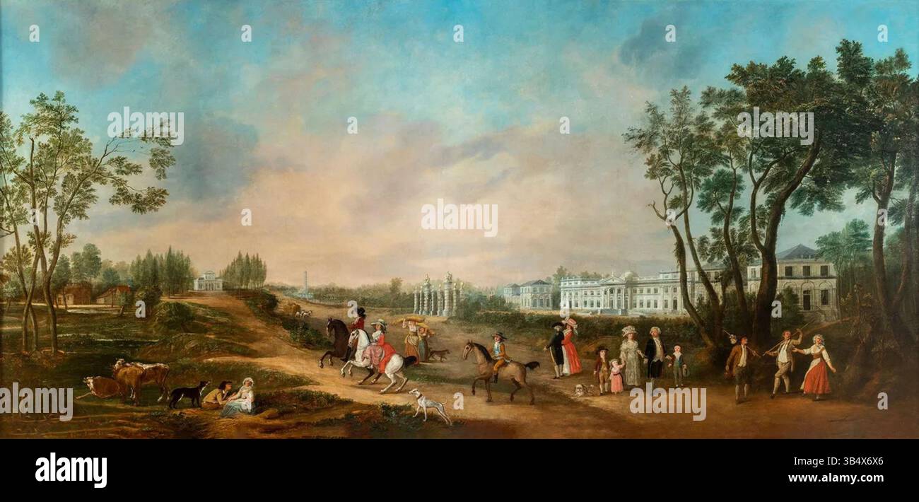 Aurèle-Augustin Simons' 1789 painting 'Het Kasteel van Schoonenberg ...