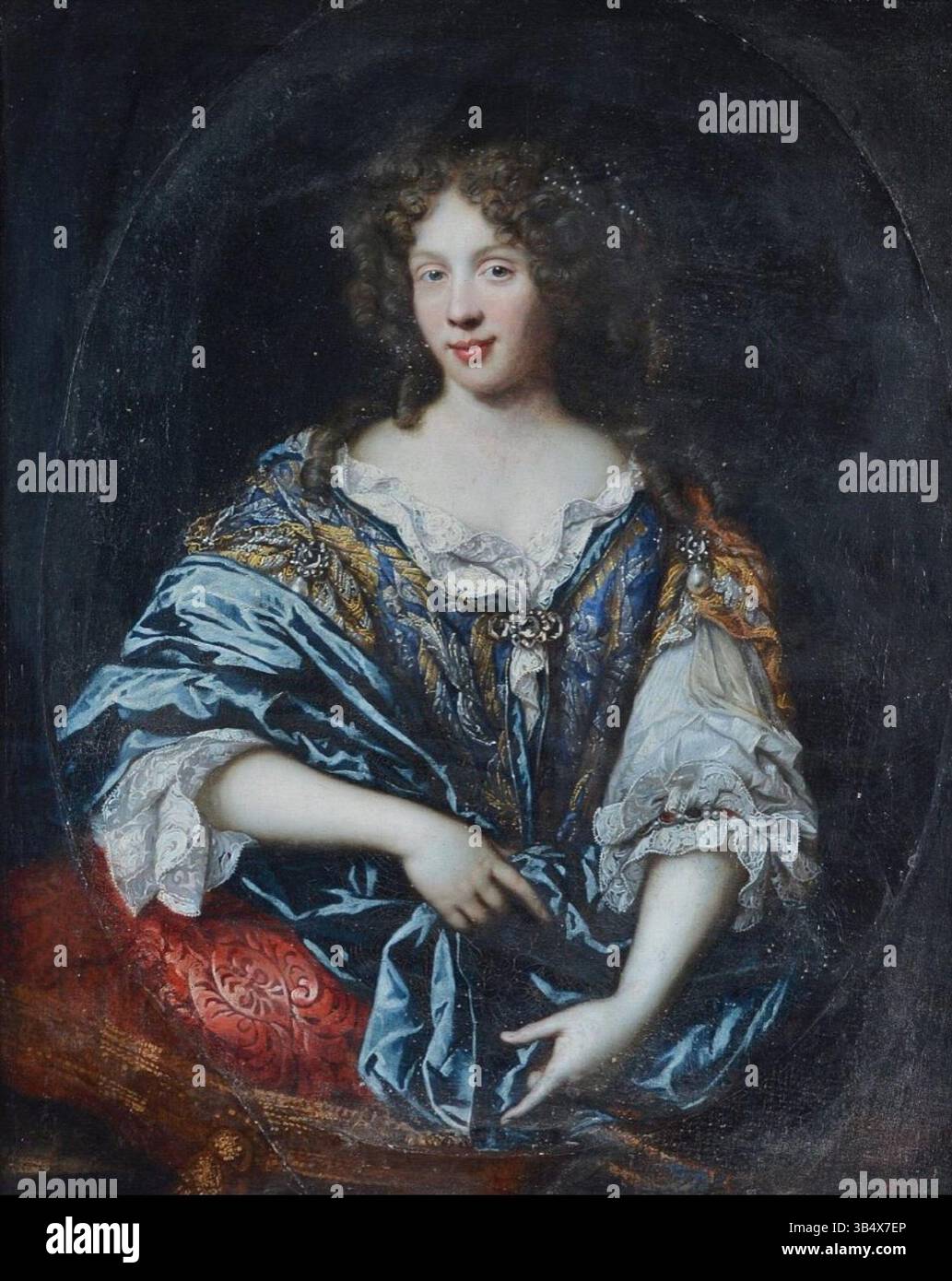 'Portrait of a Woman Wearing a Blue Dress' by Pierre Mignard, painted ...