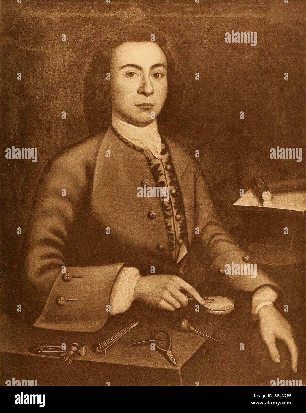 John Singleton Copley painted this portrait of Peter Pelham, likely his ...