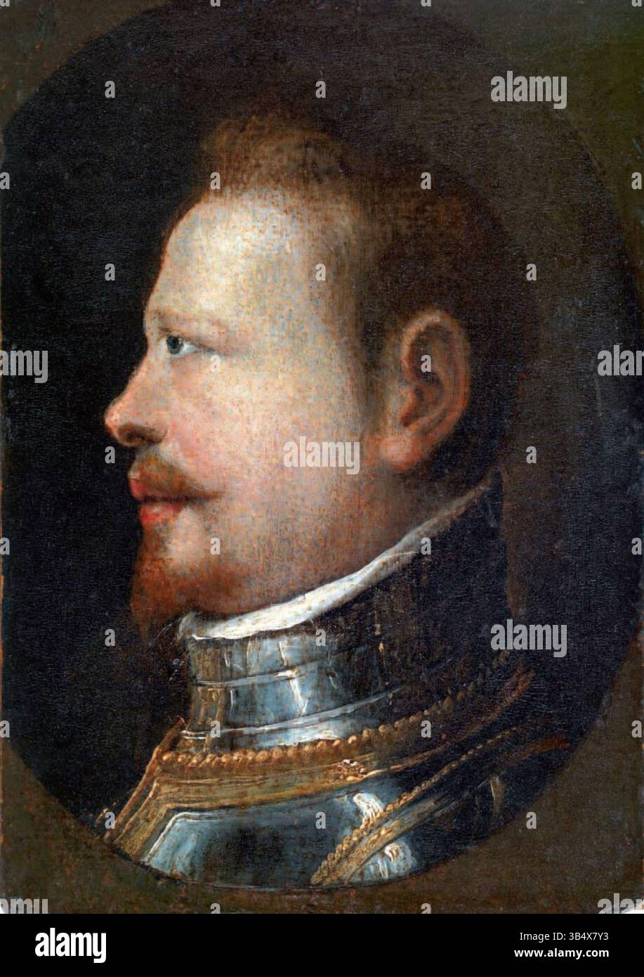This 16th-century portrait by Jean Bahuet depicts Vincenzo I Gonzaga ...