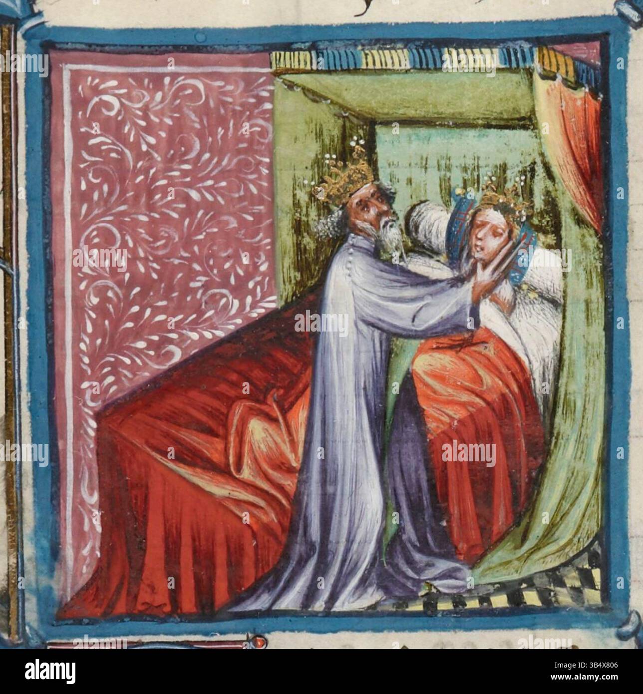 A depiction from the 14th-century manuscript Grandes Chroniques de ...