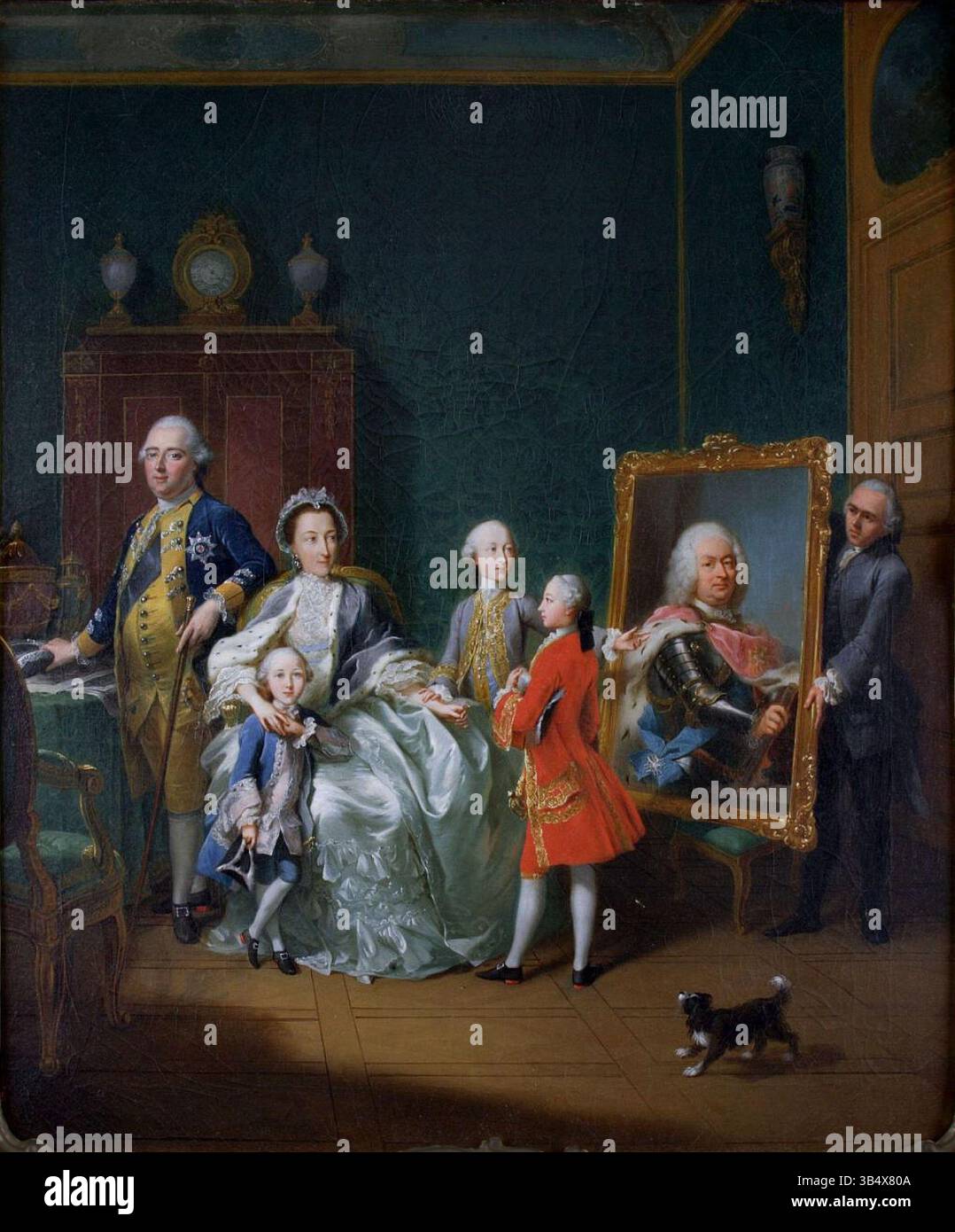 A 1754 portrait by Johann Heinrich Tischbein depicting Hereditary ...