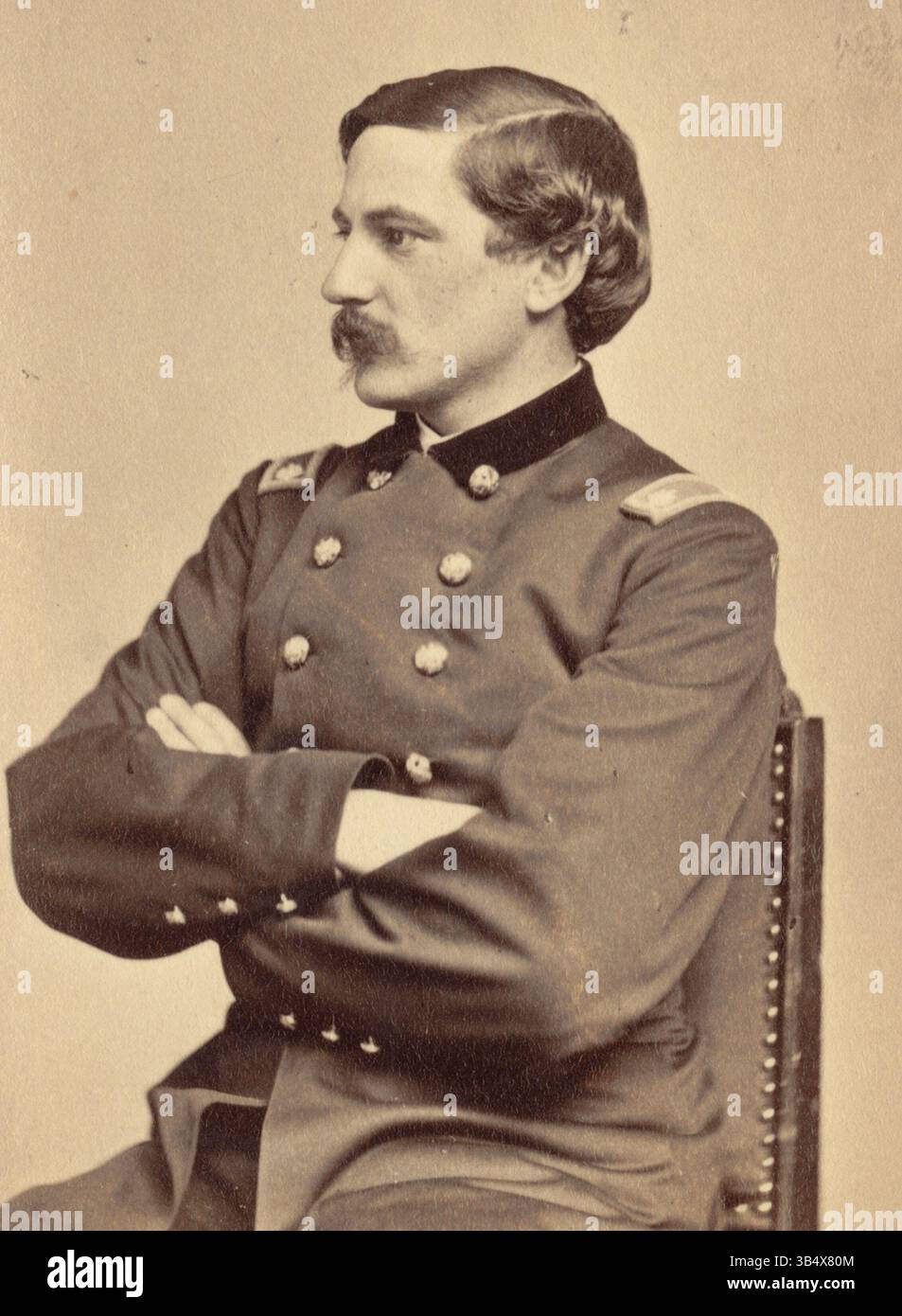 A photograph of Francis Washburn, an American colonel and brigadier ...