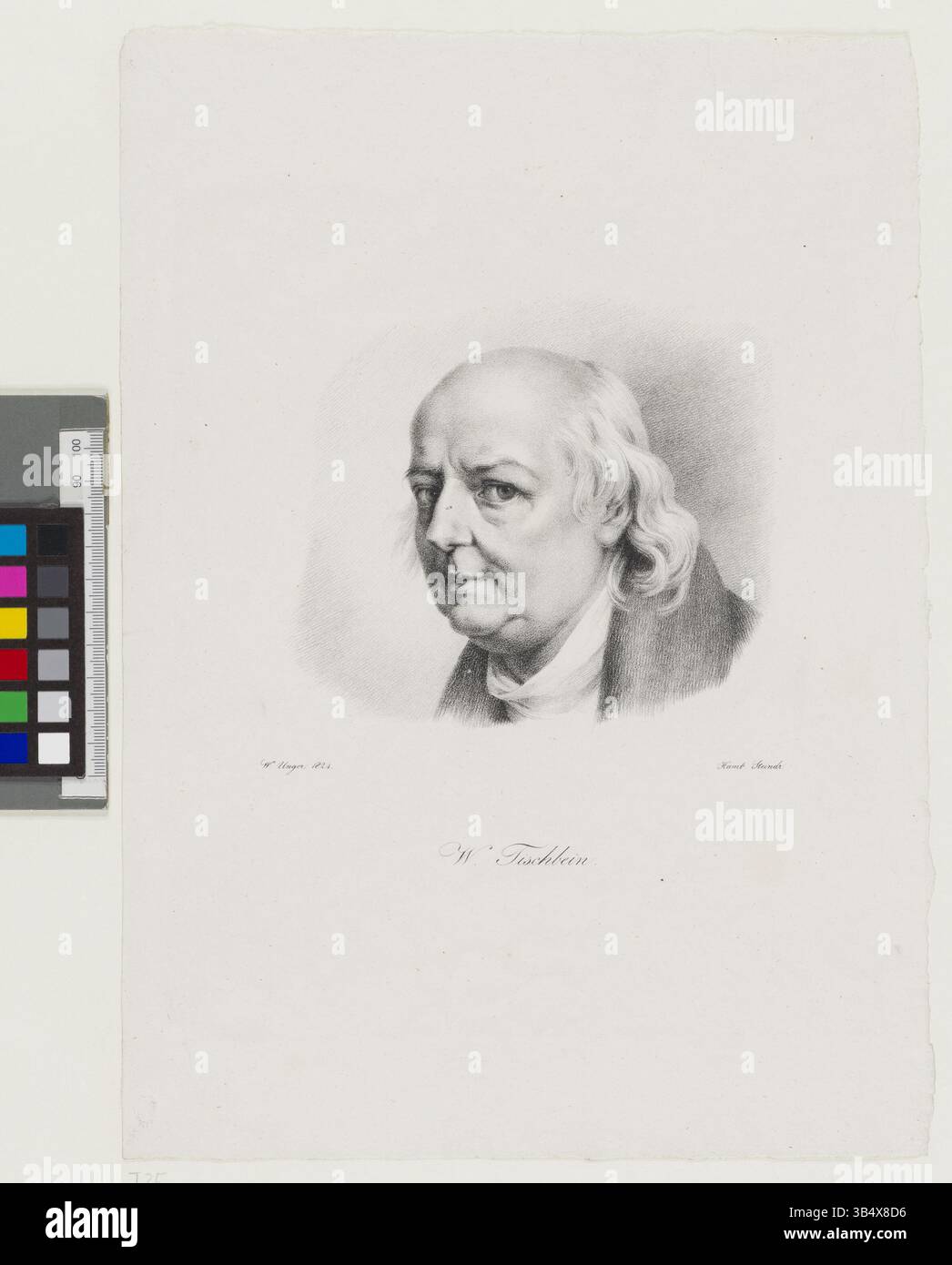 This 1824 lithograph by Wilhelm Unger presents Johann Heinrich Wilhelm ...