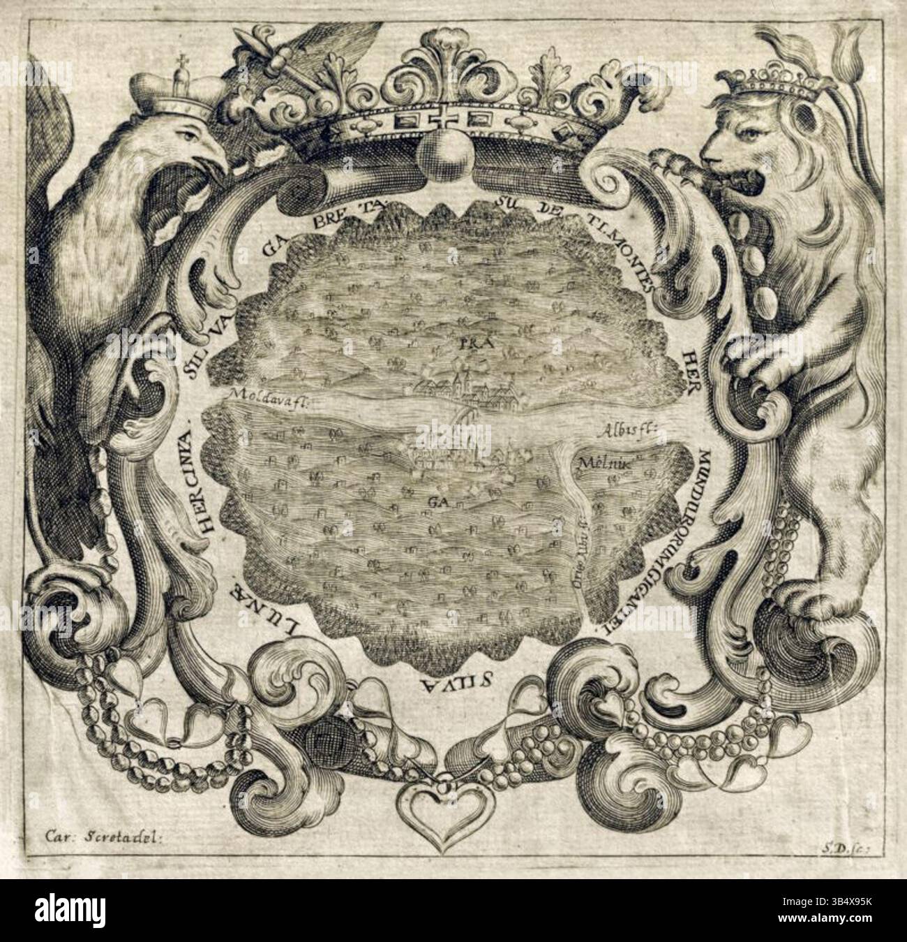 This map by Karel Kréta the Younger, published in 1679 in the ...