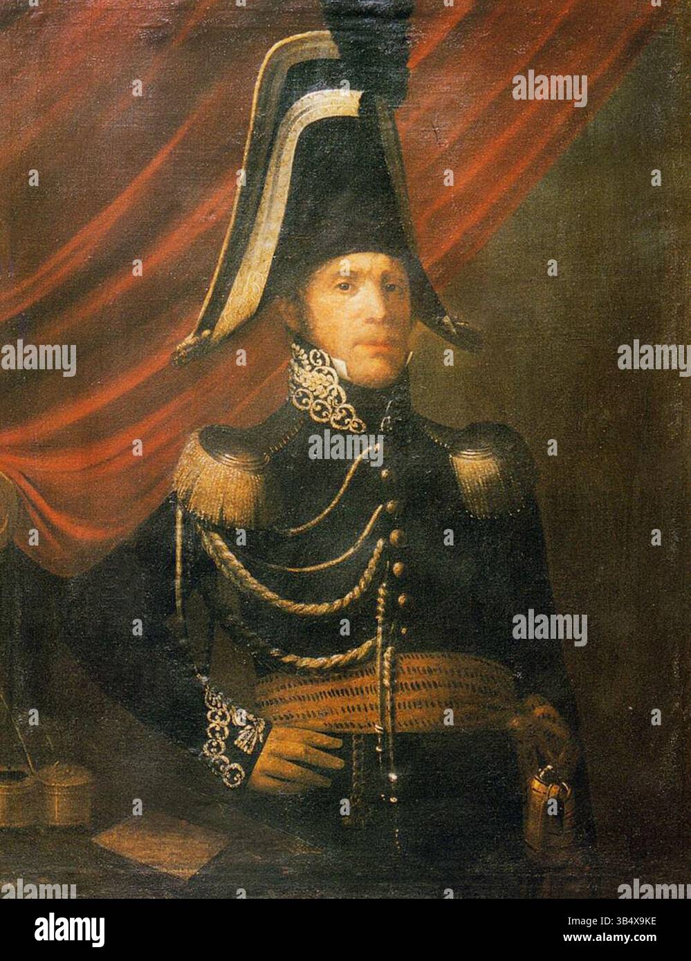 This 1817 portrait depicts a General of the Royal Carabinieri, an elite ...