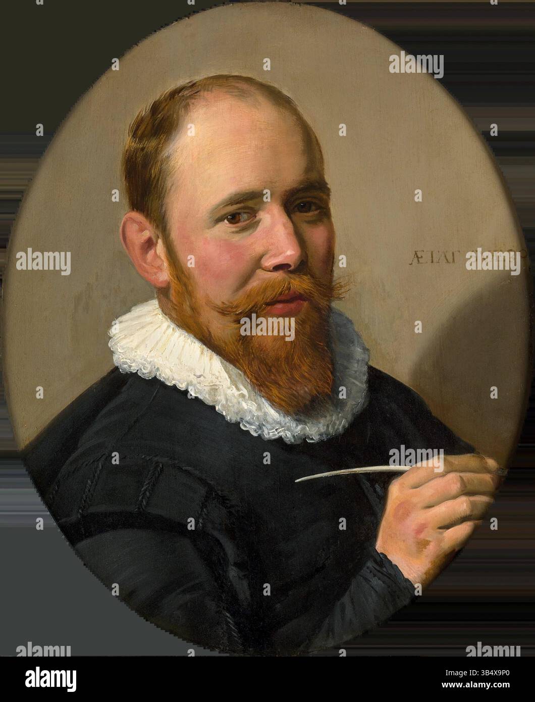 Frans Hals' 1630 portrait, 'Portret van een man,' shows a man in a ...