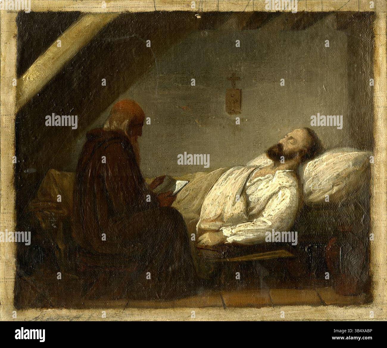 The painting 'The Death of Camões' (1874) by Francisco Augusto Metrass ...