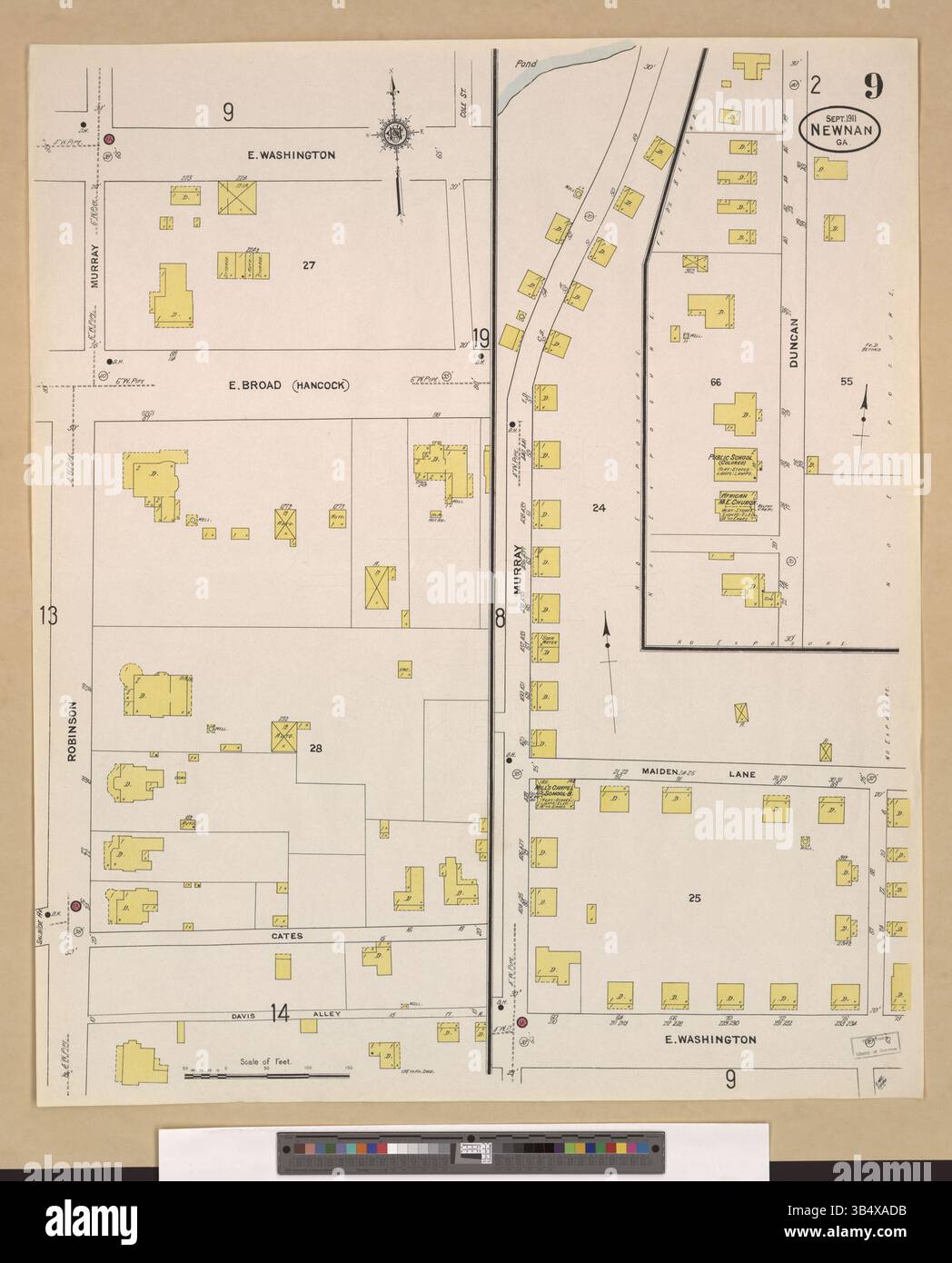 This Sanborn Fire Insurance Map, dated September 1911, details the ...