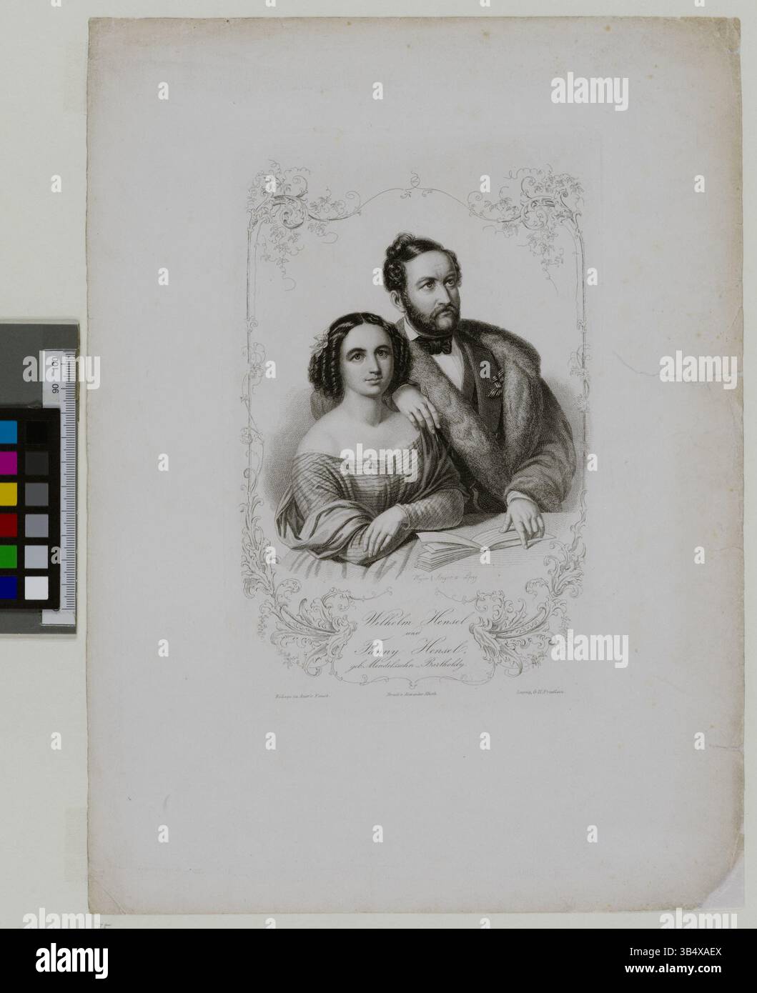 This steel engraving, created by August Weger and Joh. Paul Singer ...