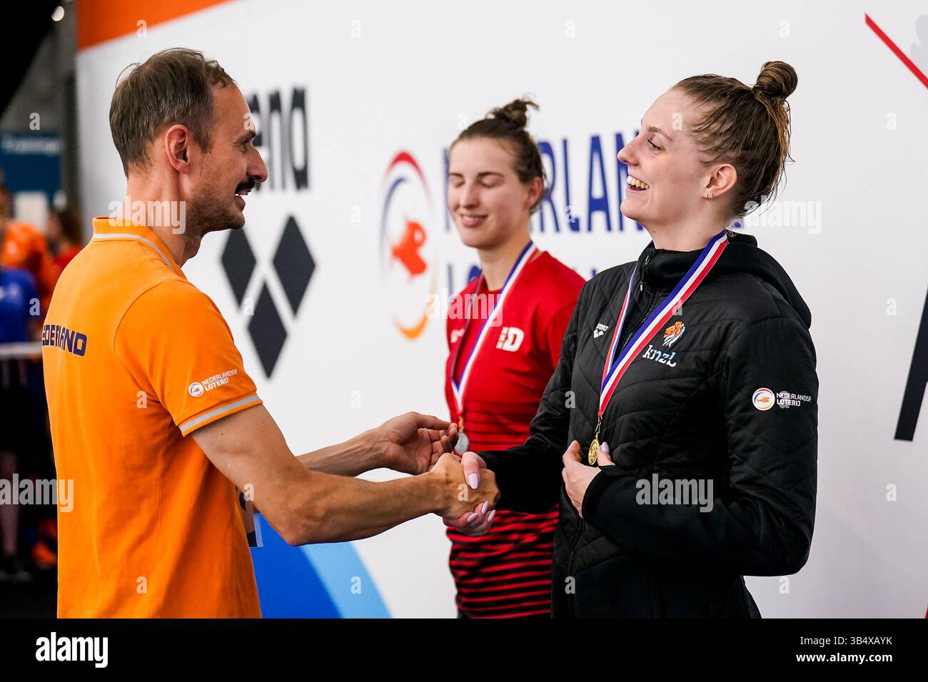 AMERSFOORT, NETHERLANDS - JUNE 11: Patrick Pearson, Kinge Zandringa of ...